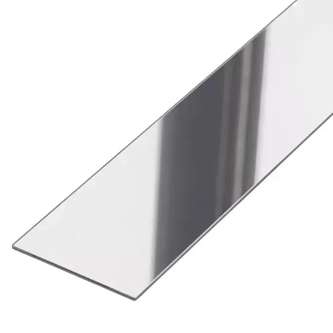 Platbanda inox argintiu lucios 40 x 0.6 x 2700mm - Lussoline