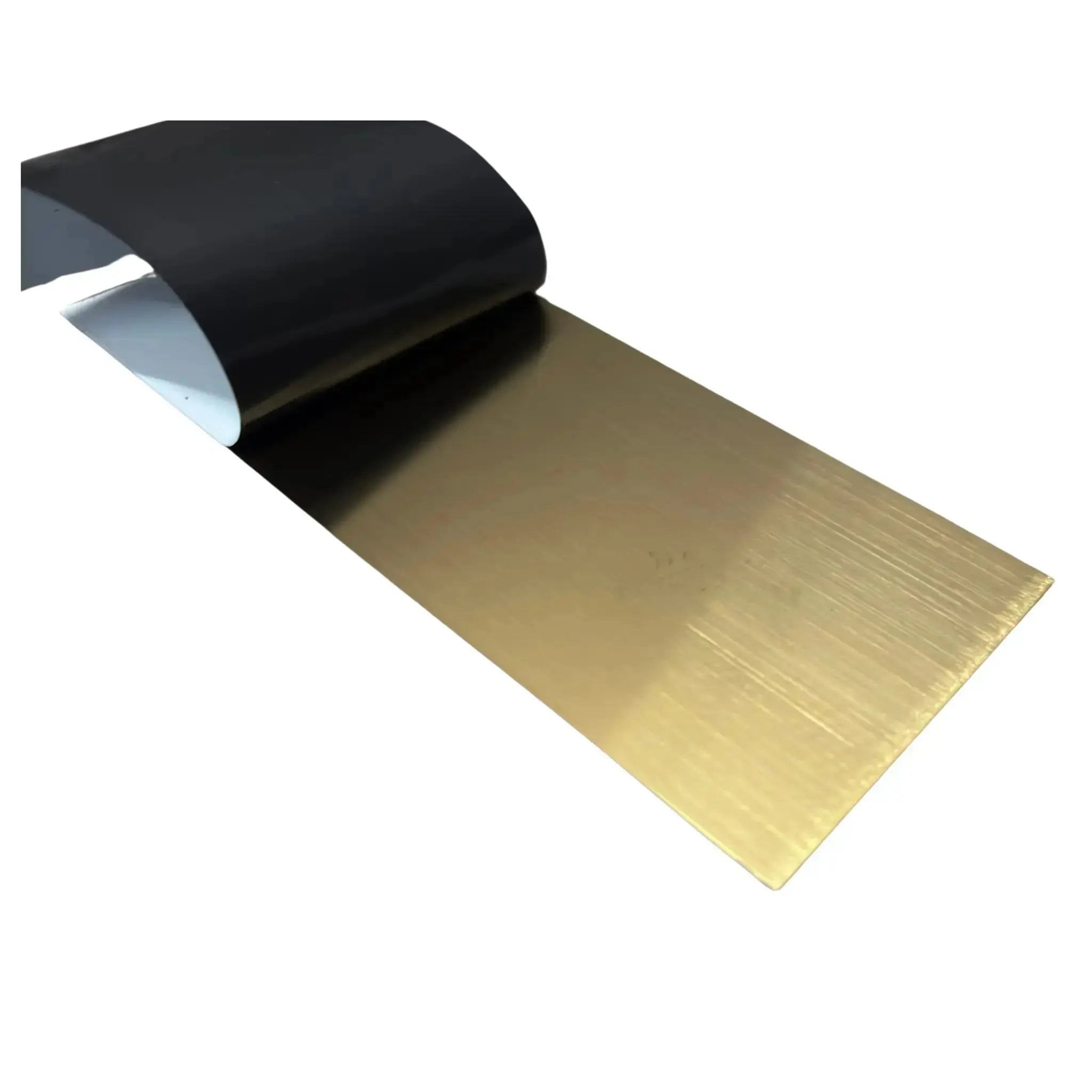 Platbanda inox auriu brush 70 x 0.6 x 2700 mm - Lussoline